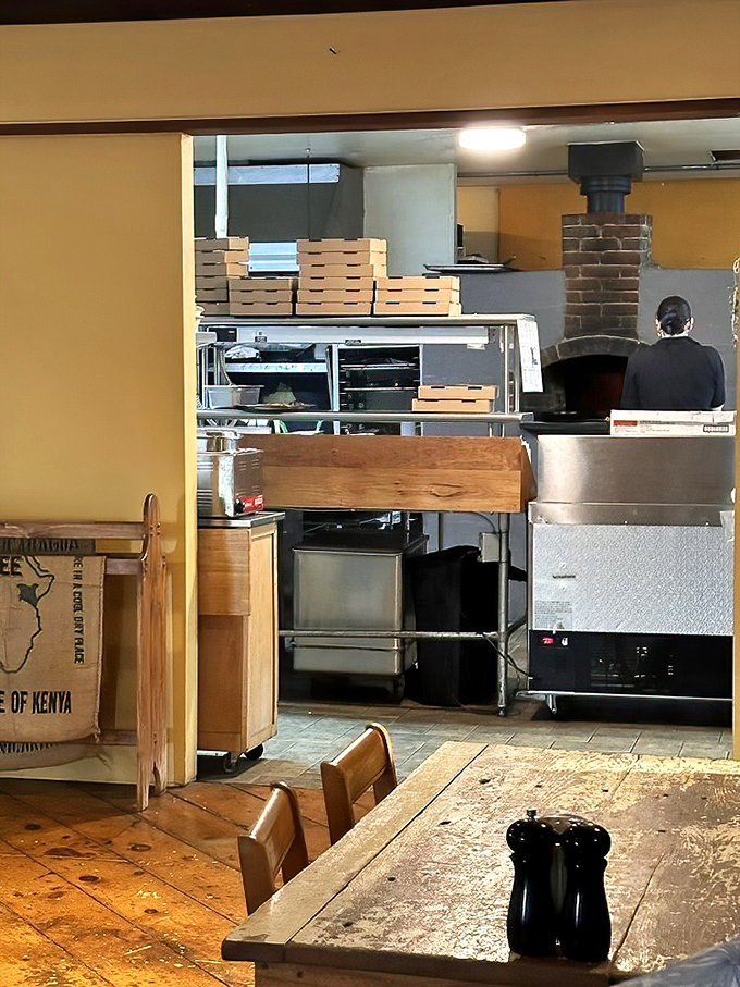 A glimpse into the heart of the operation&mdash;where brick oven magic happens and pizza dreams come true.