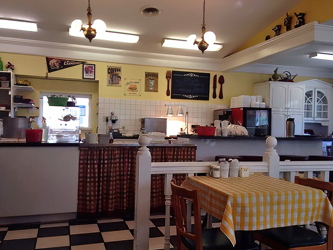 A glimpse into the kitchen where magic happens, complete with vintage pendant lights and the promise of homemade everything.