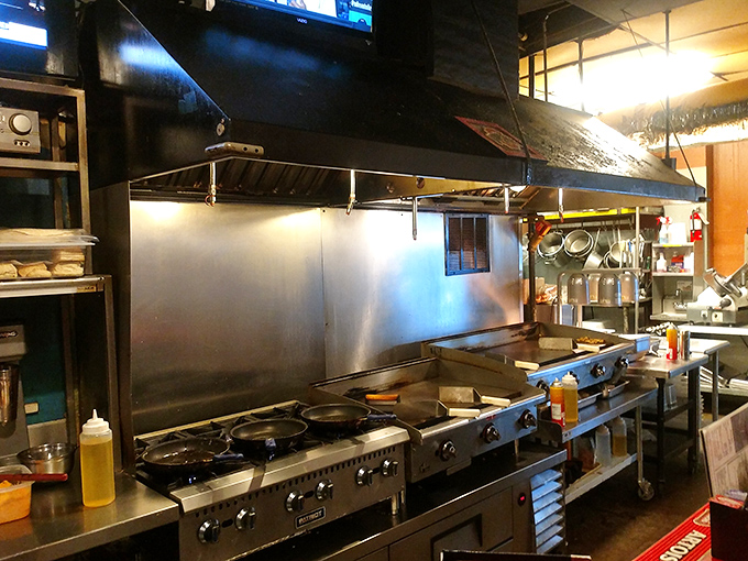 The kitchen battlefield where breakfast dreams are forged. Clean, efficient, and ready to transform simple ingredients into plates of joy.