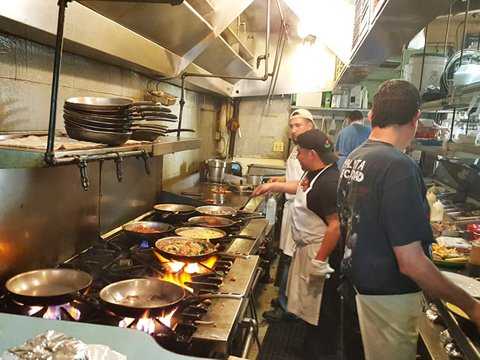 Where the magic happens &ndash; Starliner's kitchen crew orchestrates a symphony of sizzles and spices behind the scenes.