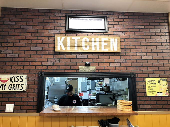 Behind the scenes where breakfast dreams become edible reality, one perfectly flipped egg at a time.