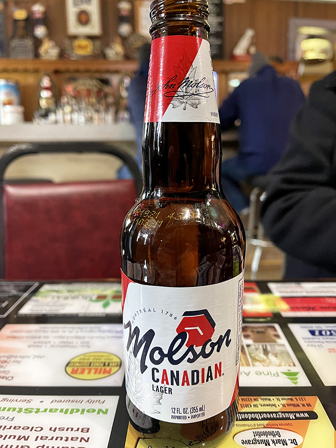 A cold Molson stands ready for duty &ndash; because nothing complements a legendary sandwich quite like a straightforward lager.