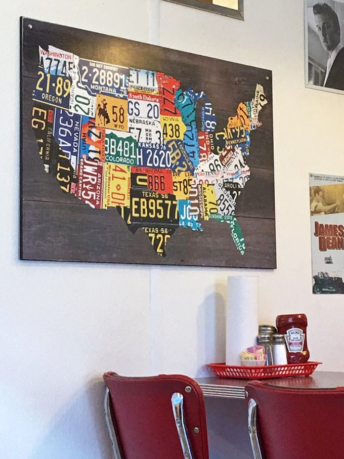 A license plate map that reminds you of every road trip you've taken&mdash;and all the ones still on your bucket list.