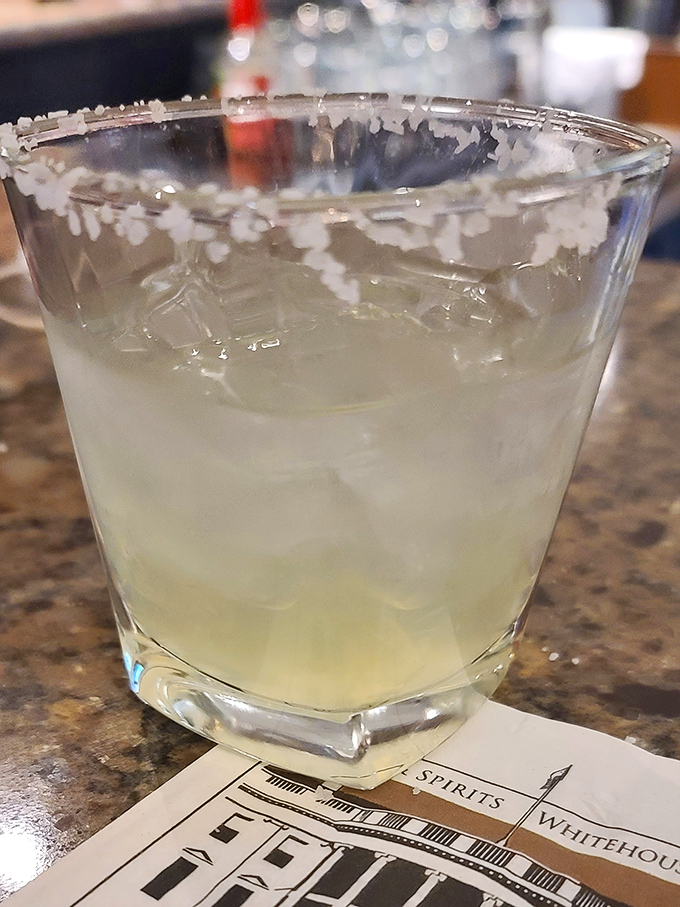 A margarita with the perfect salt rim &ndash; like the beach vacation you've been promising yourself, delivered in glassware instead of plane tickets.