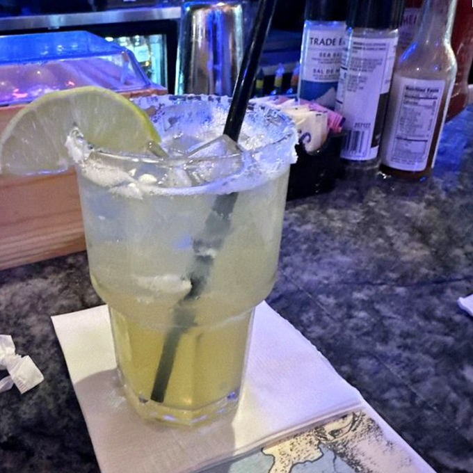 The margarita &ndash; lime-kissed and salt-rimmed &ndash; a liquid reminder that you're on Keys time now. Deadlines? What deadlines?