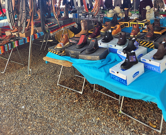 Boot shopping without breaking the bank! Merced's markets offer everything from practical footwear to treasures you never knew you needed.