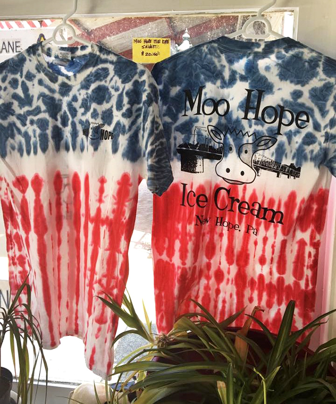 Tie-dye shirts that let you wear your ice cream loyalty. The cow-print design is both patriotic and deliciously on-brand.