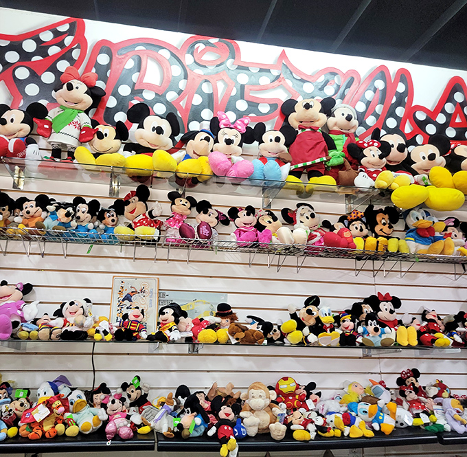 Mickey and friends have assembled in impressive numbers, as if staging a plush intervention for your wallet.