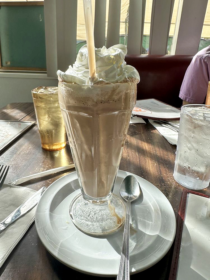 This milkshake isn't just thick&mdash;it's the reason straws were invented. A proper diner shake that stands at attention and demands to be appreciated.
