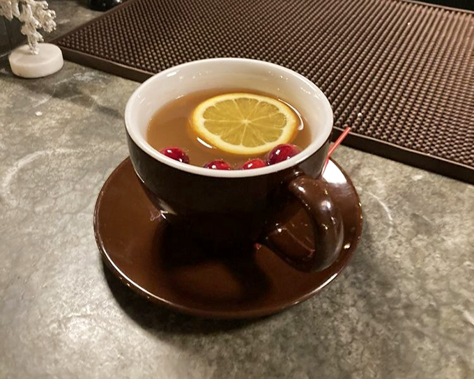 When the Pennsylvania chill sets in, this mulled cider with lemon and cranberries warms you from the inside out like a liquid hug.