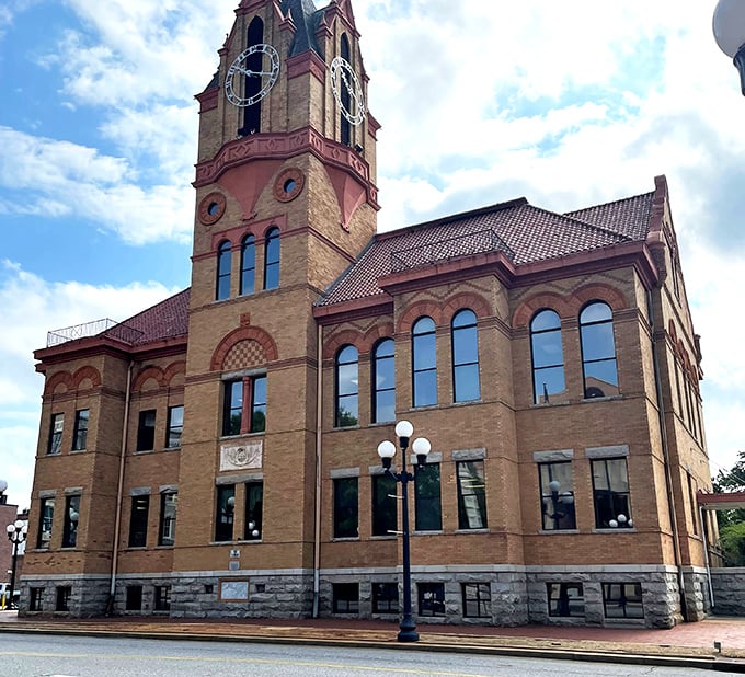 The Old Anderson County Courthouse stands with dignity that modern architecture can only dream about.