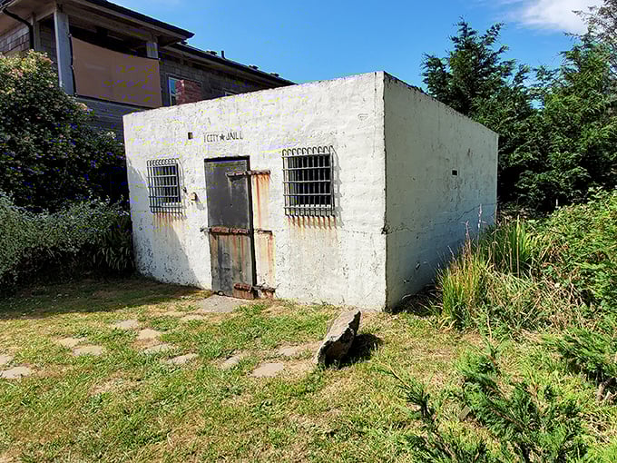 The old Port Orford jail might be the most honest tourist attraction ever&mdash;no fancy renovation, just authentic history with a side of slightly rusty charm.