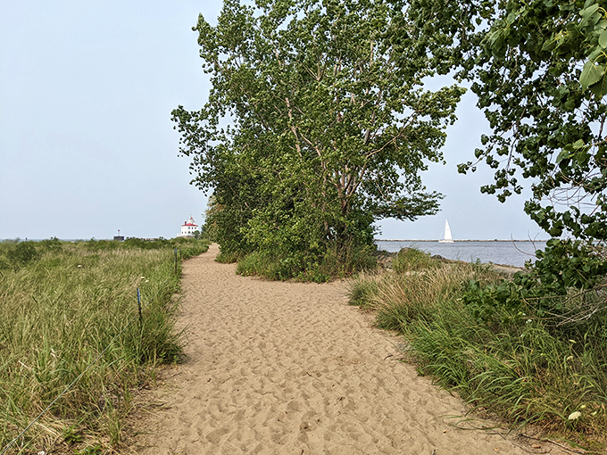 Follow this sandy path through whispering grasses and you'll swear you've been transported to Cape Cod rather than coastal Ohio.