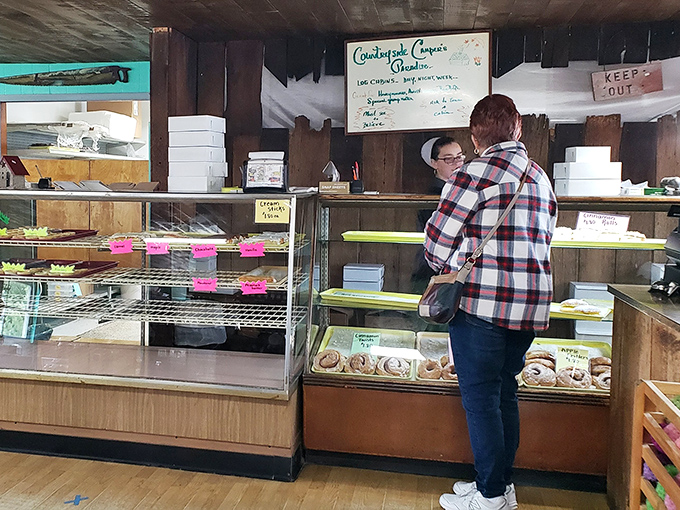 Behind this counter lies the gateway to carbohydrate nirvana &ndash; abandon your diet, all ye who enter here.