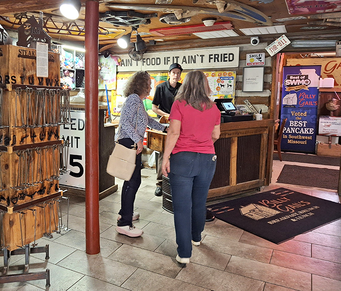 The moment of truth: placing your order at Billy Gail's counter. Like standing at the gates of breakfast heaven, awaiting permission to enter.