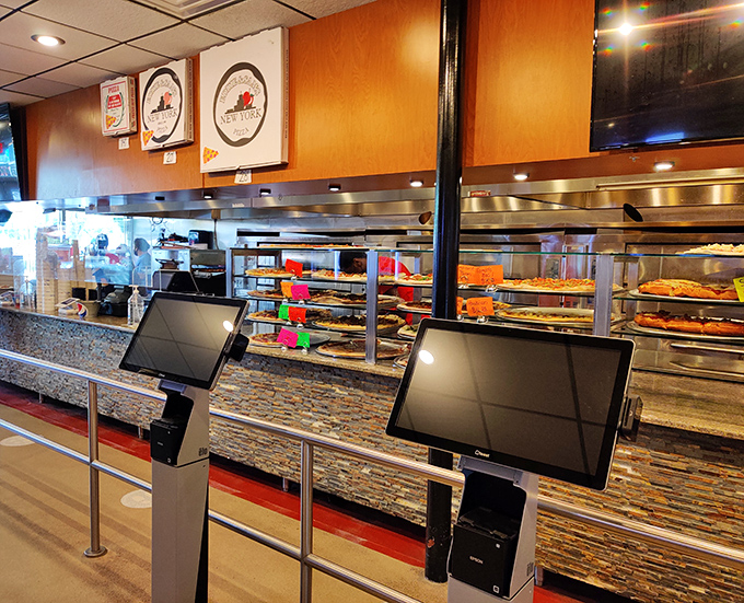 Where the magic happens. Behind this counter, dough transforms into edible art that would make any New Yorker nod in approval.