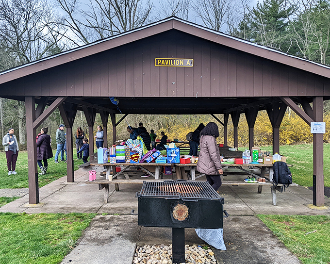 Pavilion A: where family gatherings transform ordinary meals into feasts. The secret ingredient is always the great outdoors.