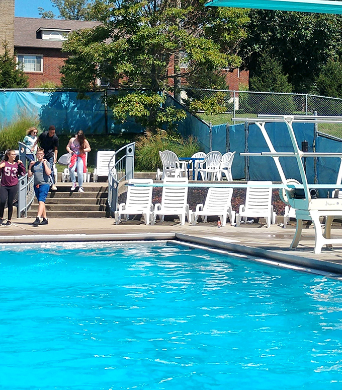 The community pool offers summer refreshment at prices that won't leave you high and dry, where neighbors become friends over shared sunscreen and popsicles.