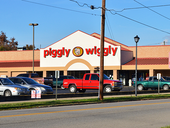 Piggly Wiggly &ndash; where grocery shopping feels nostalgic rather than like an extreme sport requiring tactical planning and elbow pads.