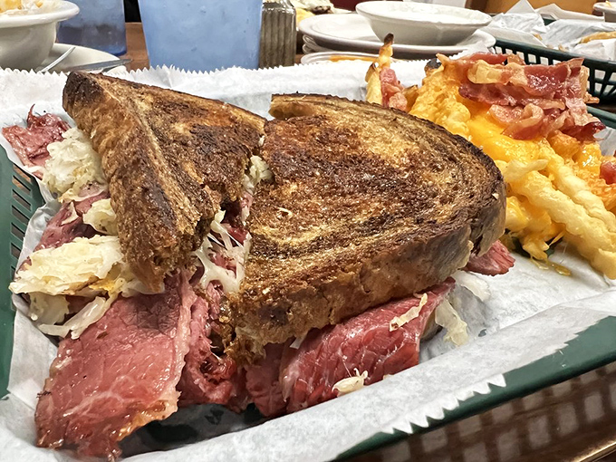 The Reuben &ndash; where corned beef, sauerkraut, and Swiss create a harmony sweeter than the Indianapolis Children's Choir.