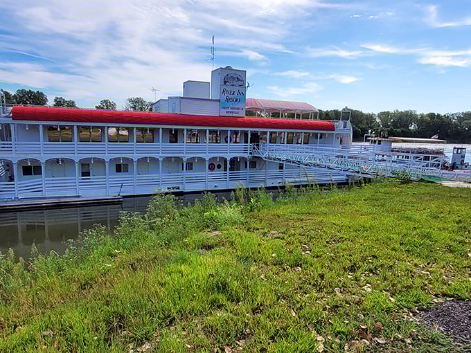 The River Inn Resort harks back to Mark Twain's Mississippi, offering modern travelers a taste of riverboat romance and adventure.