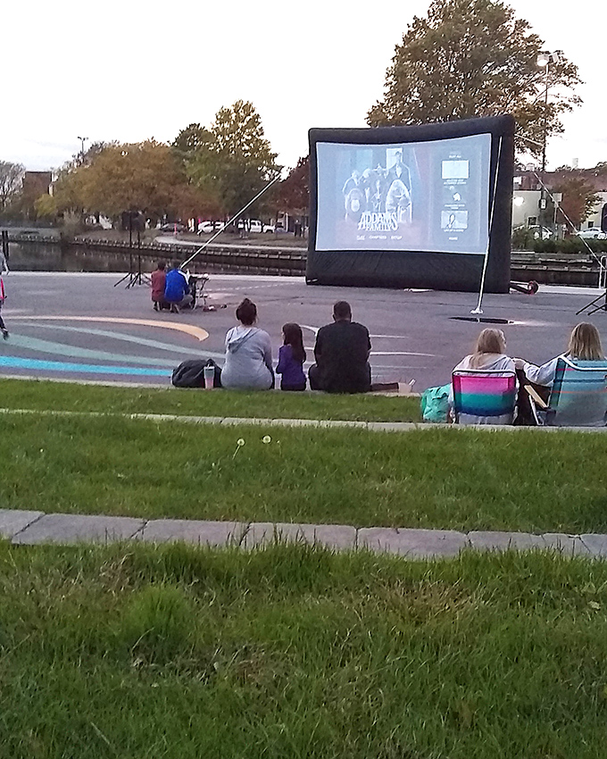 The Riverwalk Amphitheater transforms ordinary evenings into memorable experiences under the Eastern Shore stars.