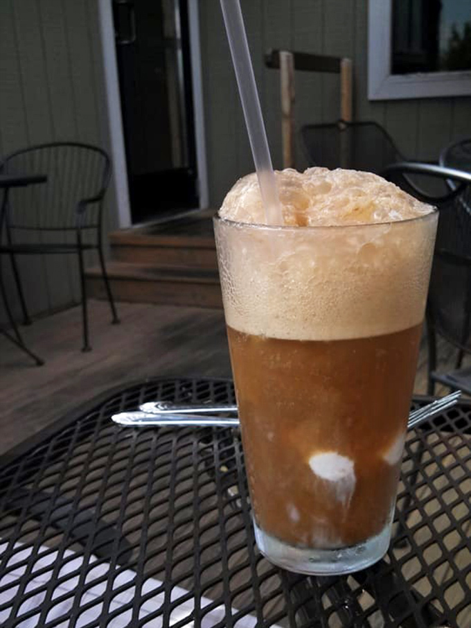Root beer float nostalgia gets an adult upgrade. That foam cap deserves its own Instagram account and possibly a small fan club.
