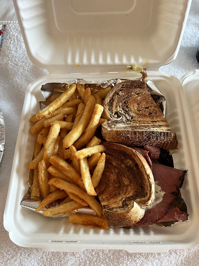 The perfect takeout doesn't exi&mdash;wait, is that a Reuben with extra fries? Some sandwiches are worth the wrinkled napkins.