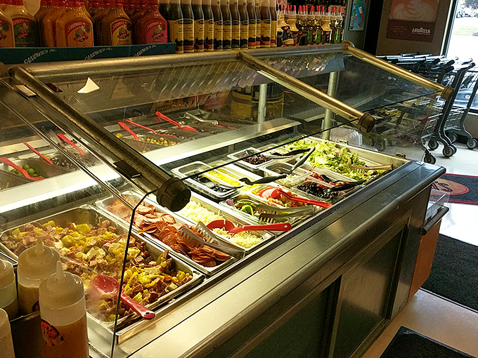 The salad bar&mdash;where healthy intentions go to negotiate with your desire for every antipasto item known to mankind.