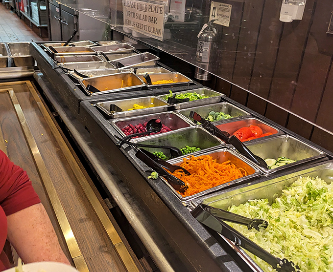 The salad bar&mdash;that magnificent runway of freshness where vegetables strut their stuff and you become the designer of your pre-steak masterpiece.