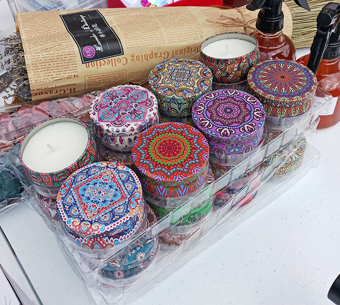 Candles dressed in mandala finery&mdash;bringing both light and Southwestern style to homes that appreciate the finer points of atmospheric decor.