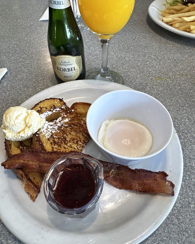 French toast, bacon, and mimosas&mdash;the holy trinity of brunch that proves breakfast is actually the most important meal of the day.