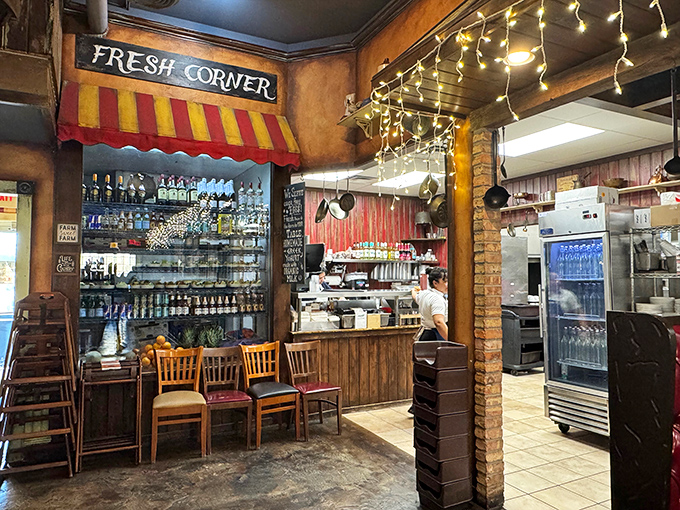 Behind the scenes where the magic happens – no smoke and mirrors, just sizzling griddles.