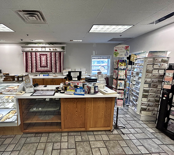 The service counter where breakfast dreams become delicious reality, one perfectly prepared order at a time.