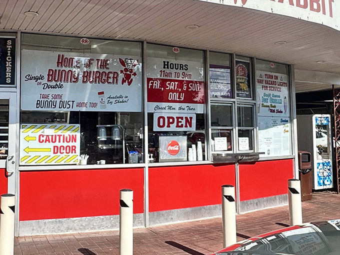 "Home of the Bunny Burger" isn't just signage&mdash;it's truth in advertising from an era when words meant something and portions weren't skimpy.