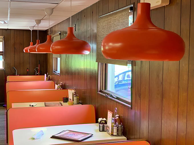 Those orange pendant lamps have illuminated first dates, business deals, and family celebrations for generations.