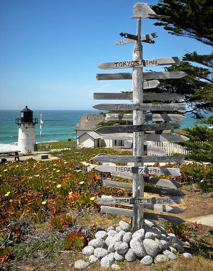 This rustic directional post reminds you how far you've come&mdash;and how far you could go. But with views like this, why would you want to be anywhere else?