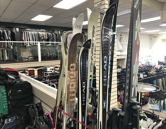 Winter sports enthusiasts rejoice! These previously-loved skis might have carved other mountains, but they're ready to make fresh tracks without carving up your wallet.