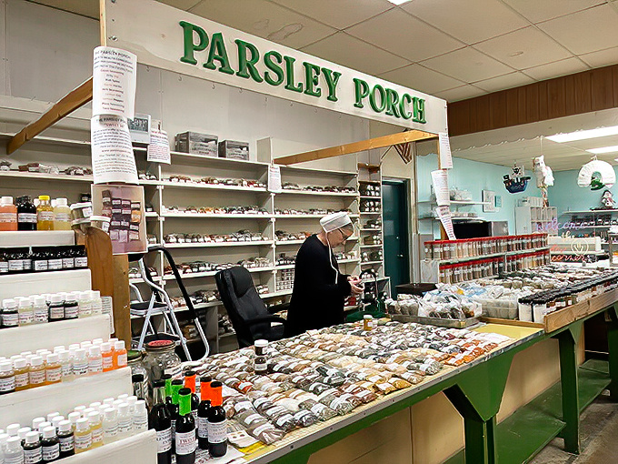 The Parsley Porch spice haven where Amish expertise transforms ordinary cooking into extraordinary culinary adventures.