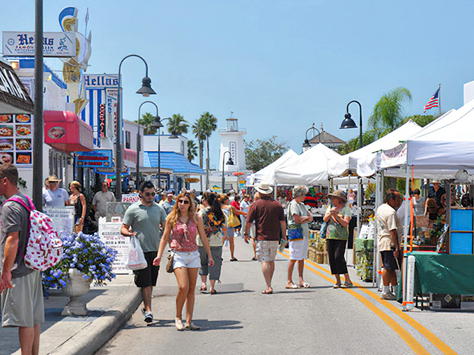 The Sponge Docks transform into a bustling marketplace during festivals, where the scent of grilled souvlaki mingles with sea air.