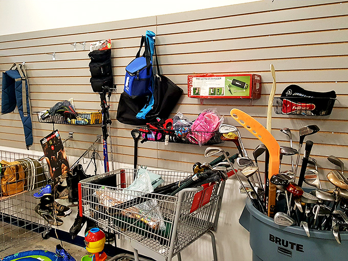 Sports equipment galore proves that staying active doesn't require breaking your piggy bank open.