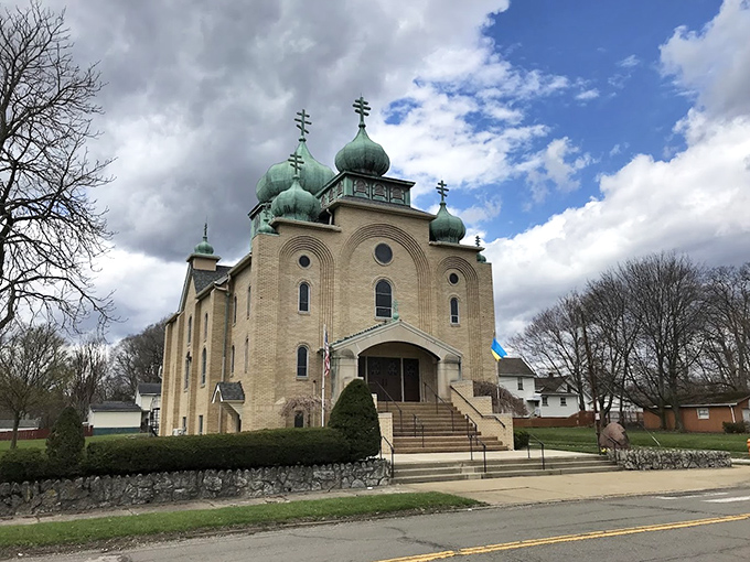 These distinctive domes of St. Peter & Paul Ukrainian Orthodox Church bring a touch of Eastern Europe to the Ohio skyline, no passport required.