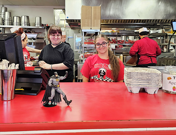 The kitchen crew works with the precision of a pit stop team, only with better appetizers.