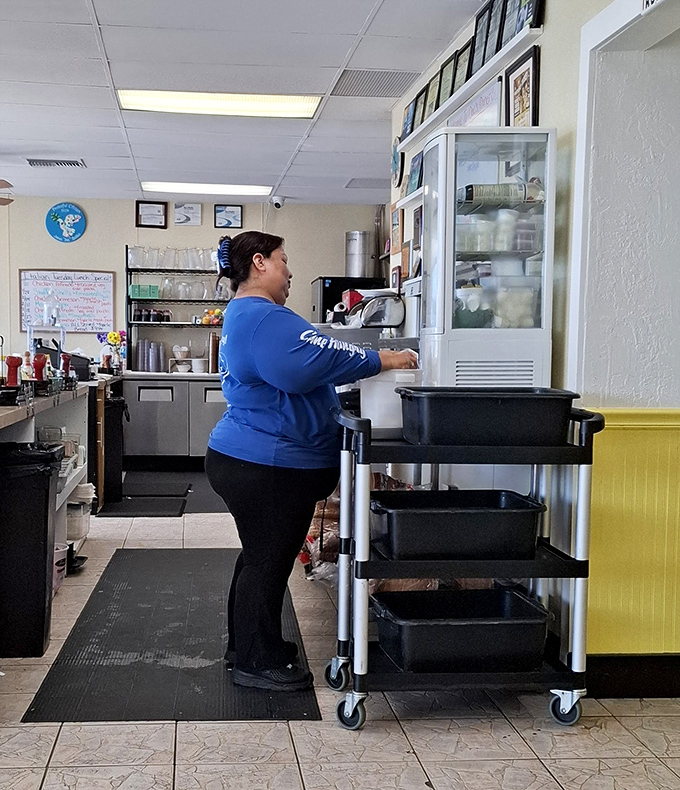 Behind every great diner is a staff that moves with the precision of a well-rehearsed dance company, turning orders into edible art.