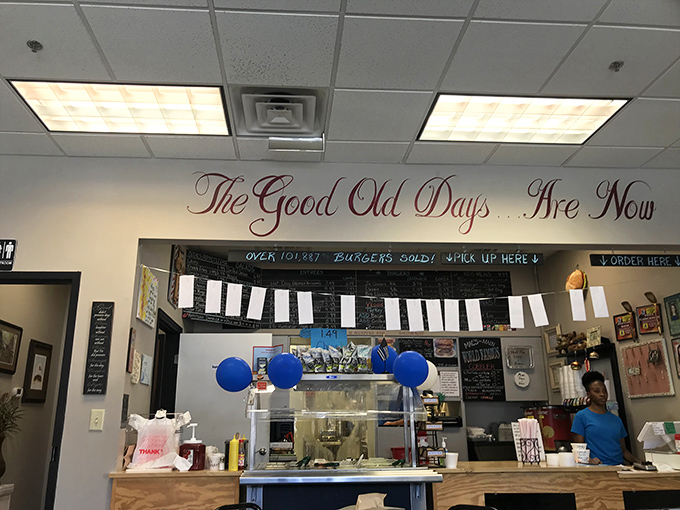 Where the magic happens. That soda fountain has witnessed countless food comas in the making.