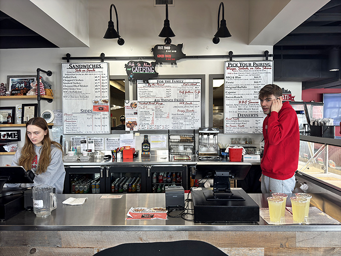 The ordering counter&mdash;that magical threshold where barbecue dreams are spoken into existence before becoming delicious reality.