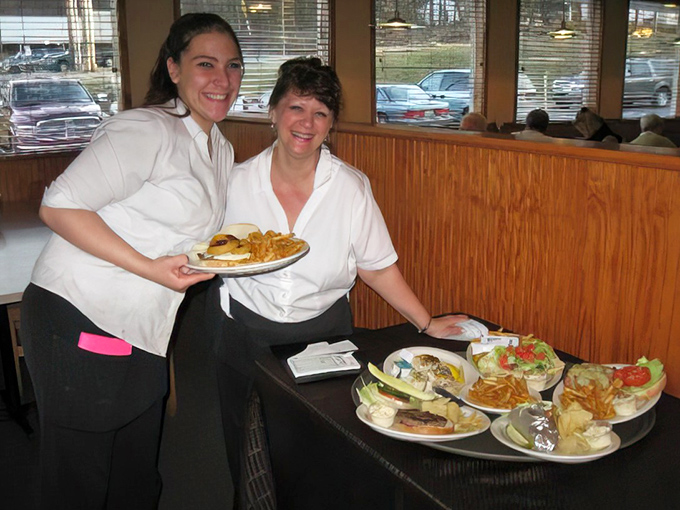 Servers who can balance five plates, remember your usual order, and still ask about your grandkids without missing a beat.