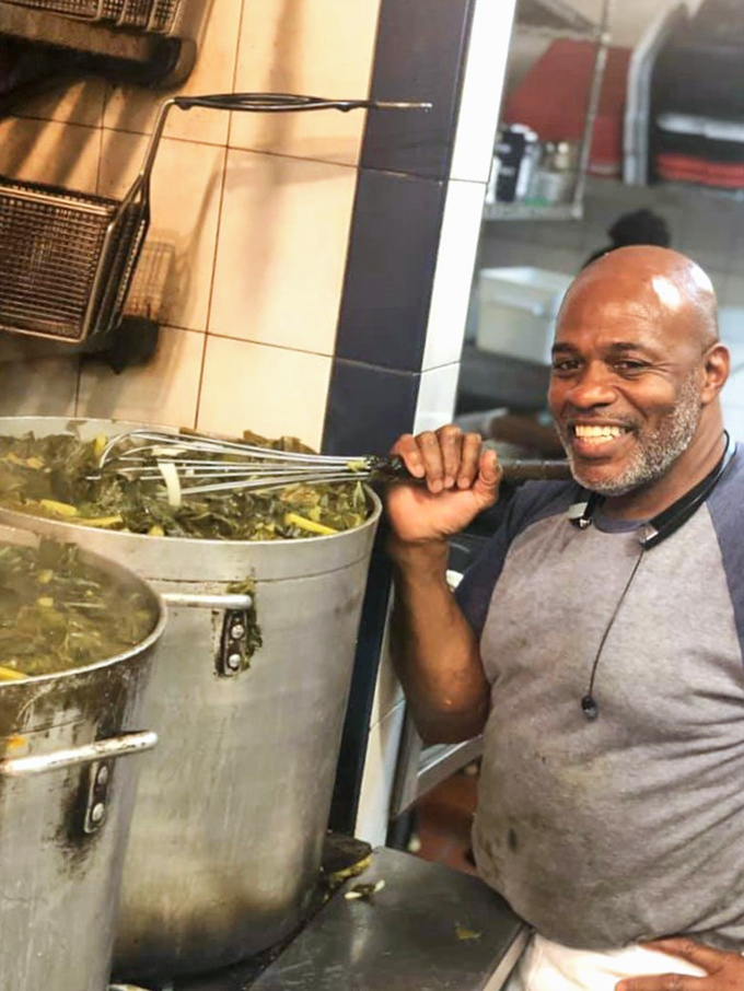 Behind every great pot of greens is someone who knows exactly when they're done. This is cooking by feeling, not by timer.