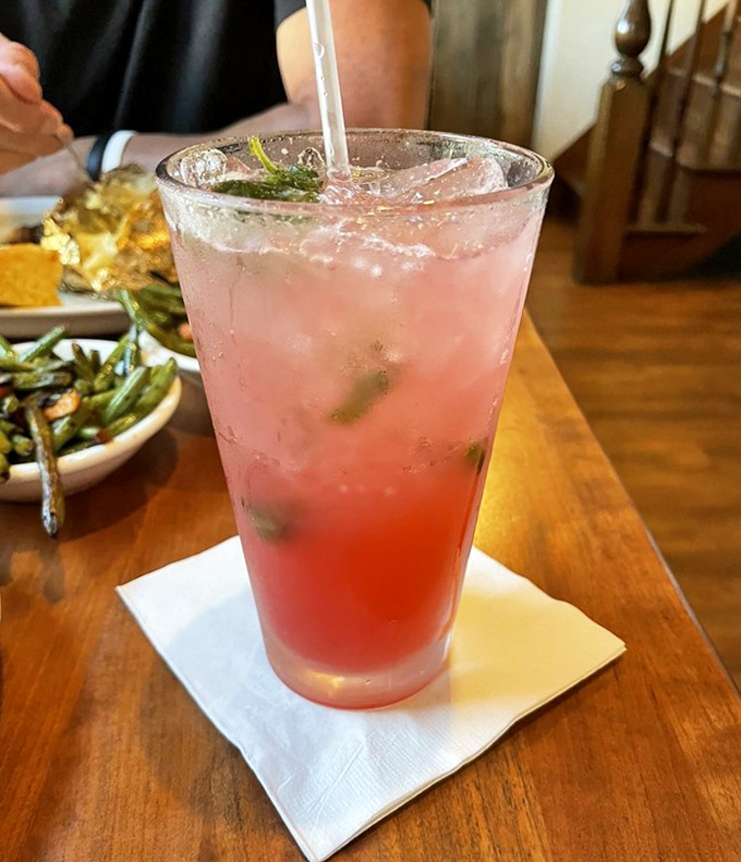 A strawberry mojito that tastes like summer decided to take up permanent residence here.