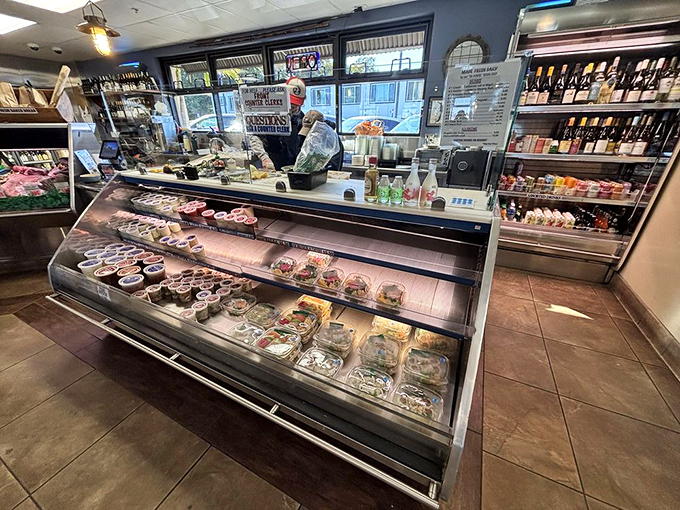 The deli case offers prepared delights for those who can't wait. Take-home treasures that make your kitchen seem like a coastal getaway.